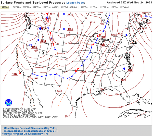 Interpreting the Surface Analysis Chart